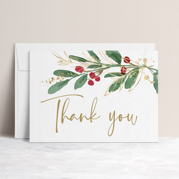 Winter Thank You Card | Forever Your Prints